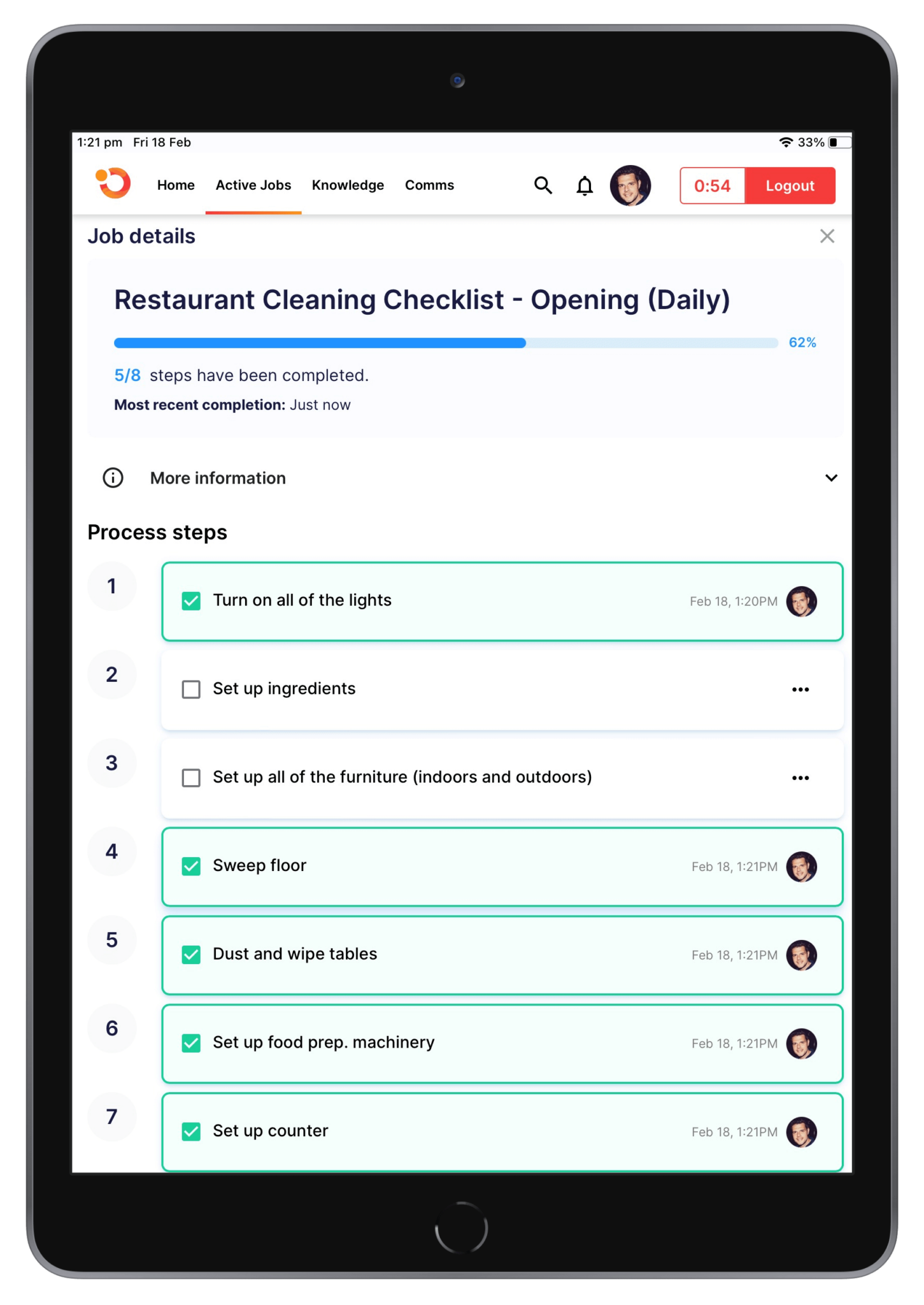Daily Restaurant Checklist: For All Daily Restaurant Tasks