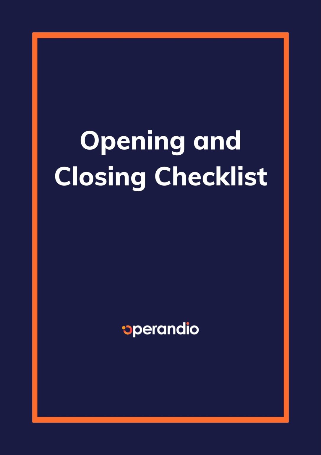 Essential Restaurant Checklist for Opening & Closing