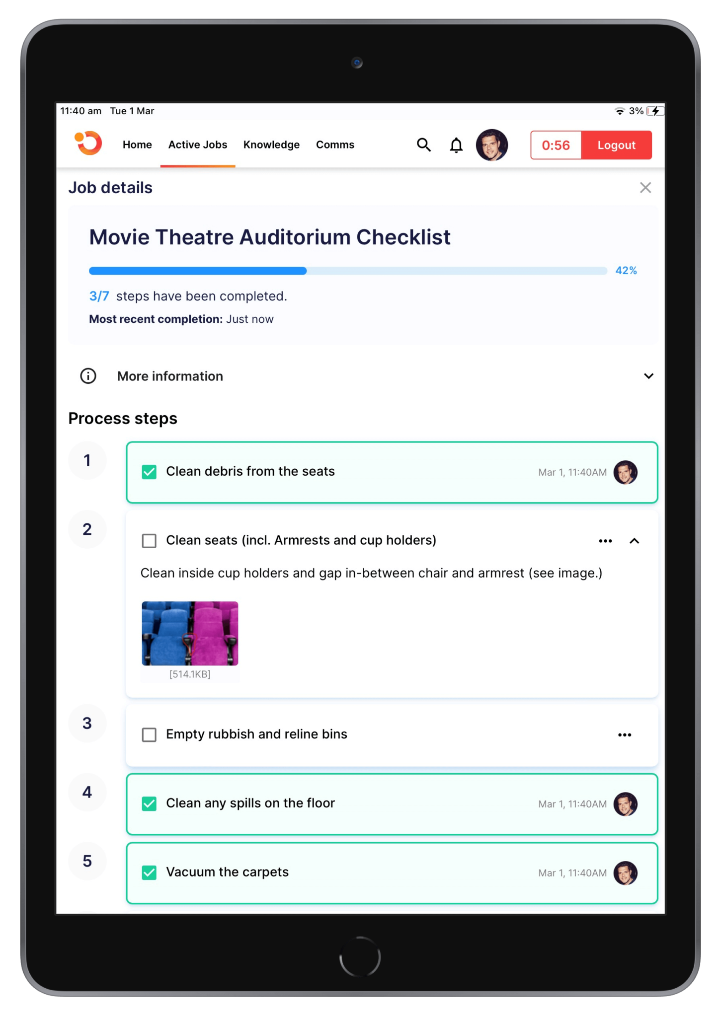 Free Movie Theater Cleaning Checklist | Operandio