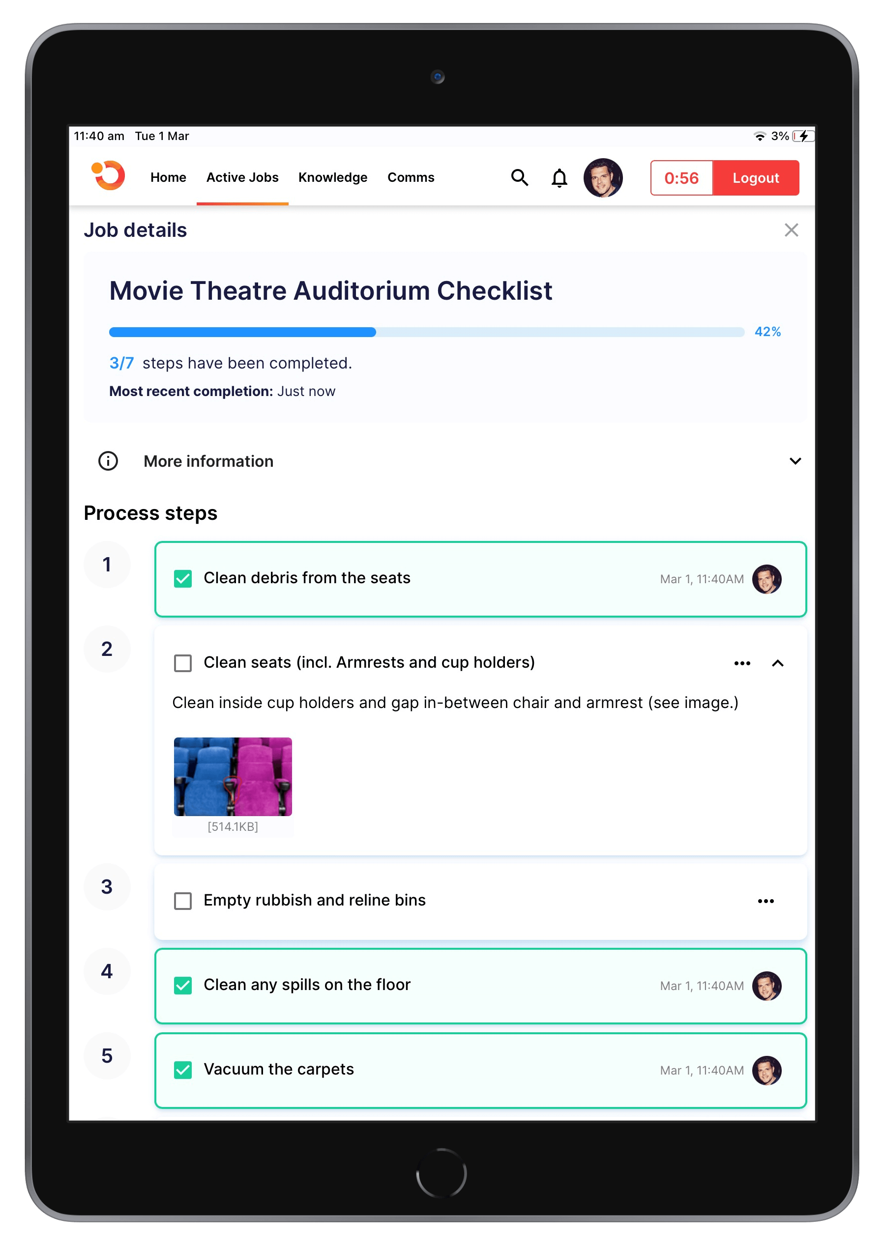 Free Movie Theater Cleaning Checklist | Operandio