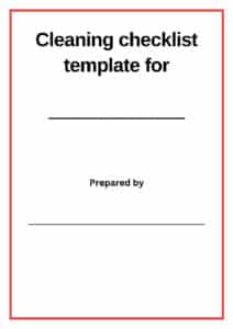 The Best Free Store Cleaning Checklist Template | Operandio