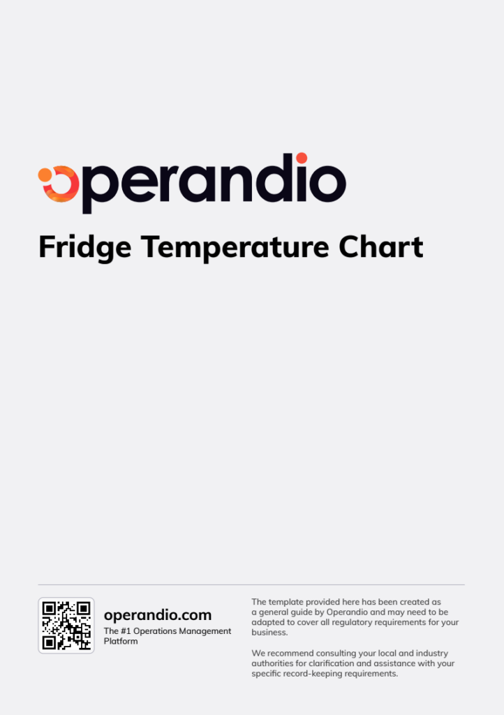 Fridge Temperature Chart to Maintain Food Safety and Quality
