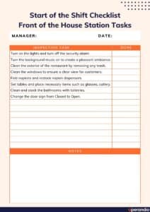 Server Sidework Checklist for Efficient Restaurant Operations