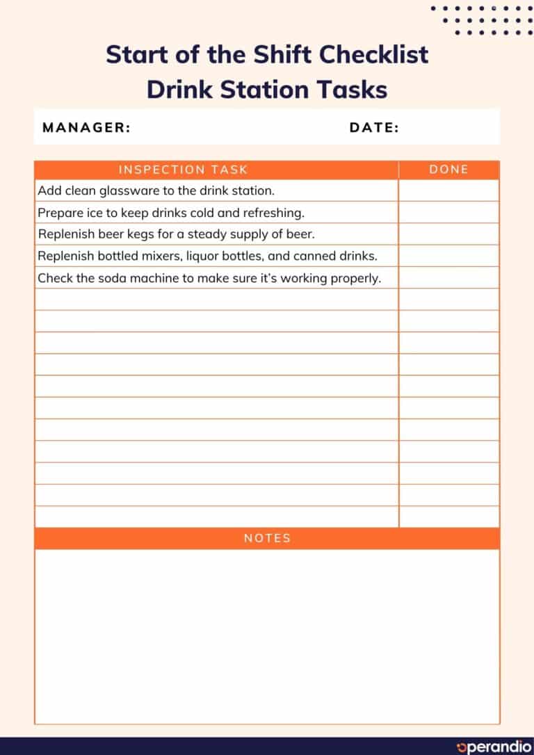 Server Sidework Checklist for Efficient Restaurant Operations
