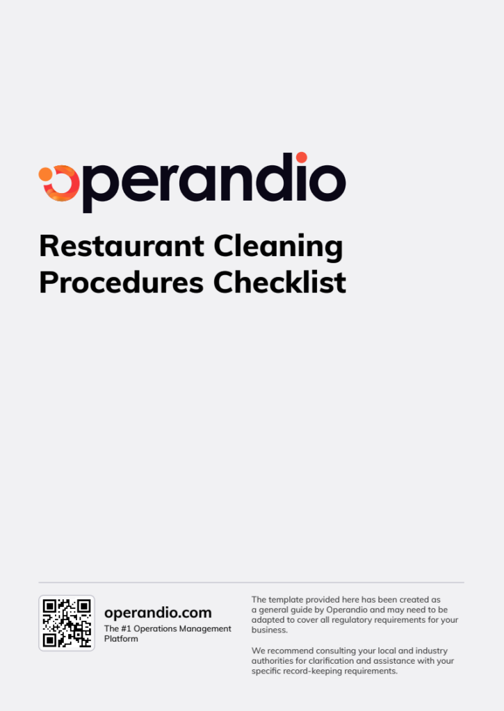 Effective Restaurant Cleaning Guidelines & Checklists
