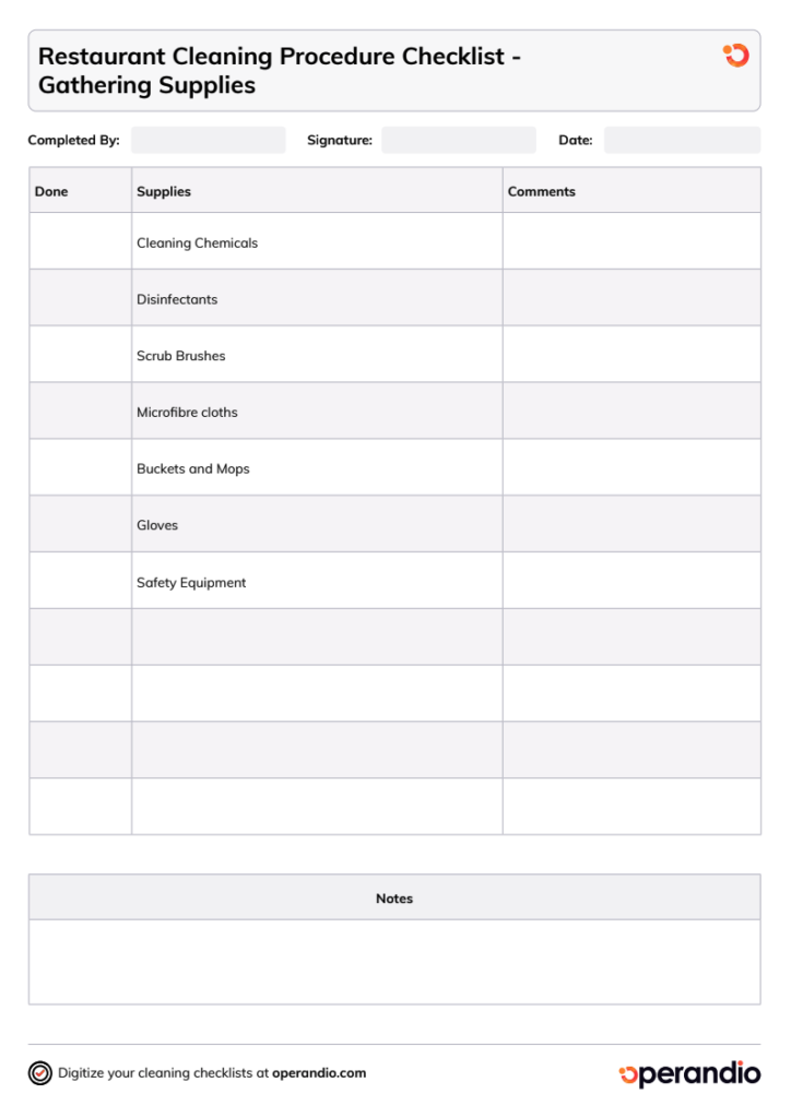 Effective Restaurant Cleaning Guidelines & Checklists