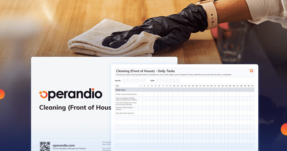 Ultimate Food Safety Record templates resource - Operandio