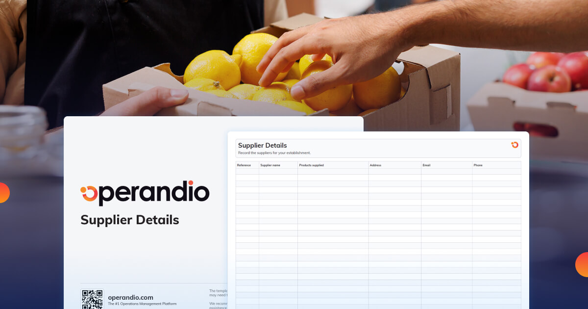 Ultimate Food Safety Record templates resource - Operandio